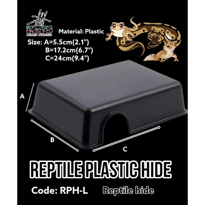 REPTILE PLASTIC HIDE for gecko and small snakes | Shopee Philippines