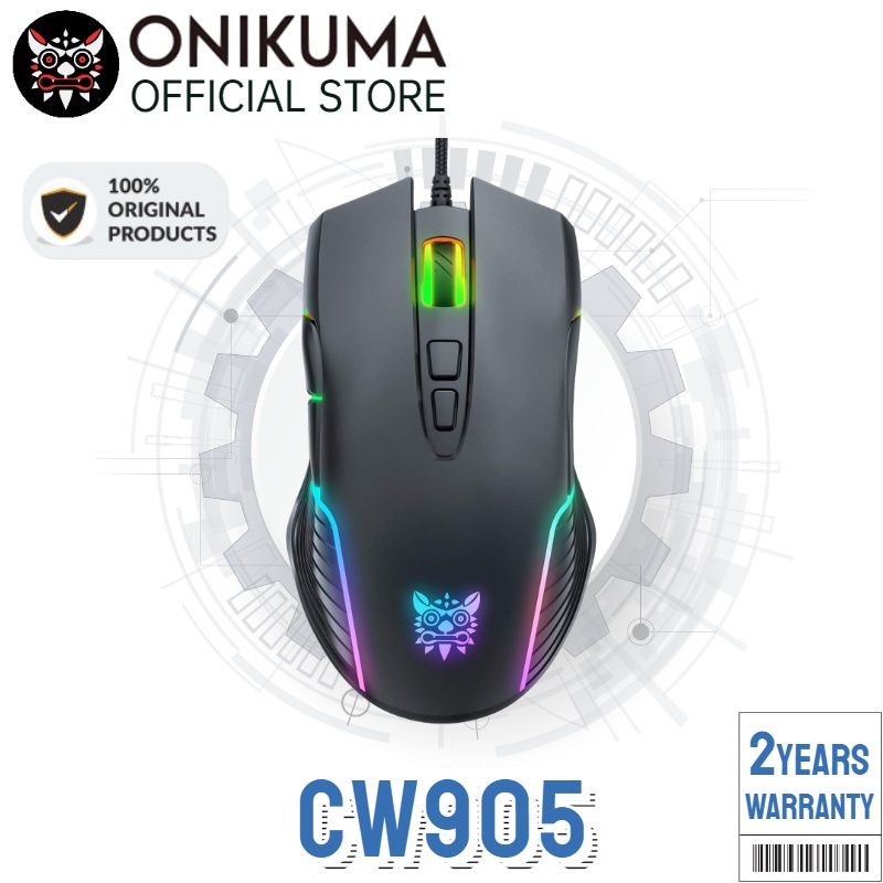 RK ROYAL KLUDGE Onikuma Cw905 RGB Backlit 2.4g Wireless Mouse Gaming ...