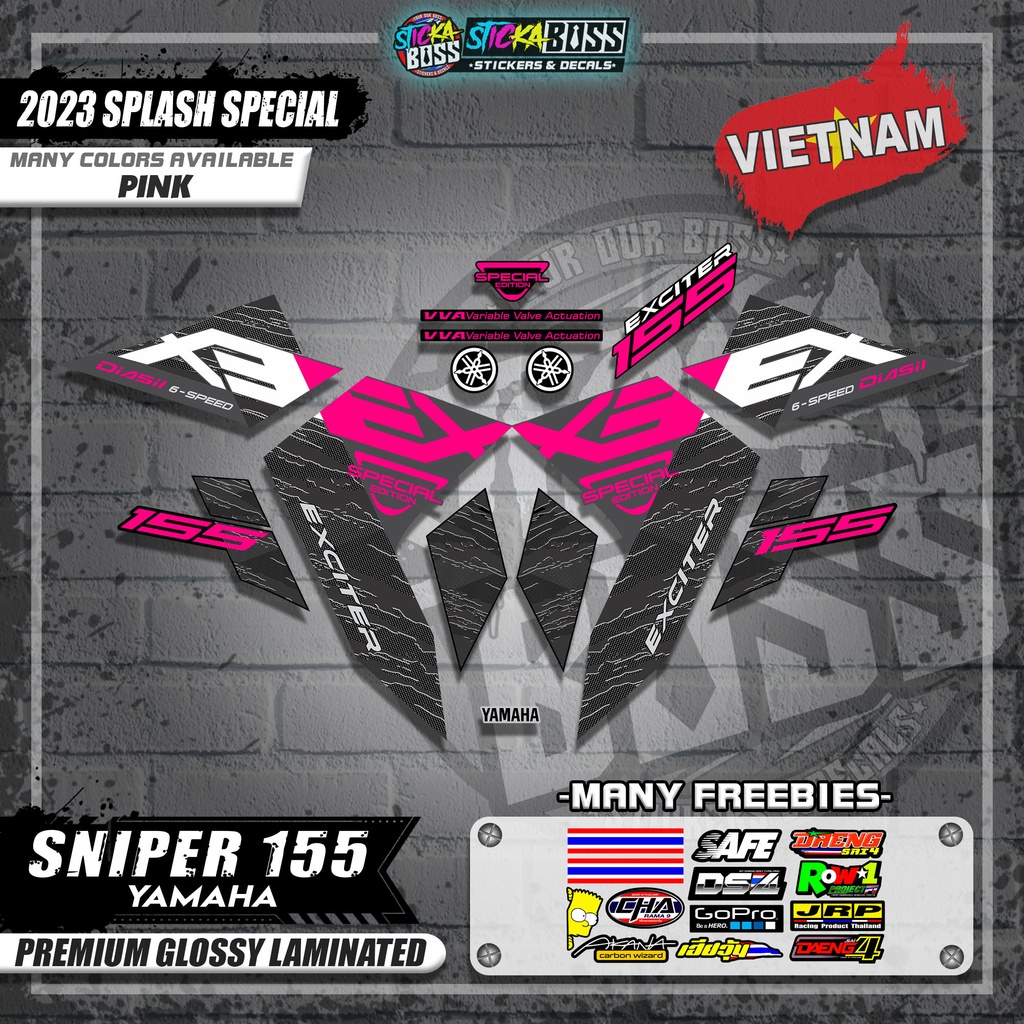 STICKER DECALS for SNIPER 155 VIETNAM (S15520SPSP) Y16ZR/EXCITER 155 By ...