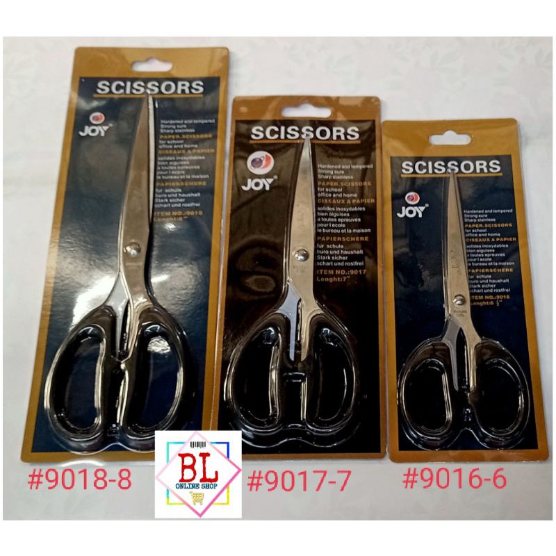 JOY all-purpose stainless scissors 6"/7"/8" | Shopee Philippines