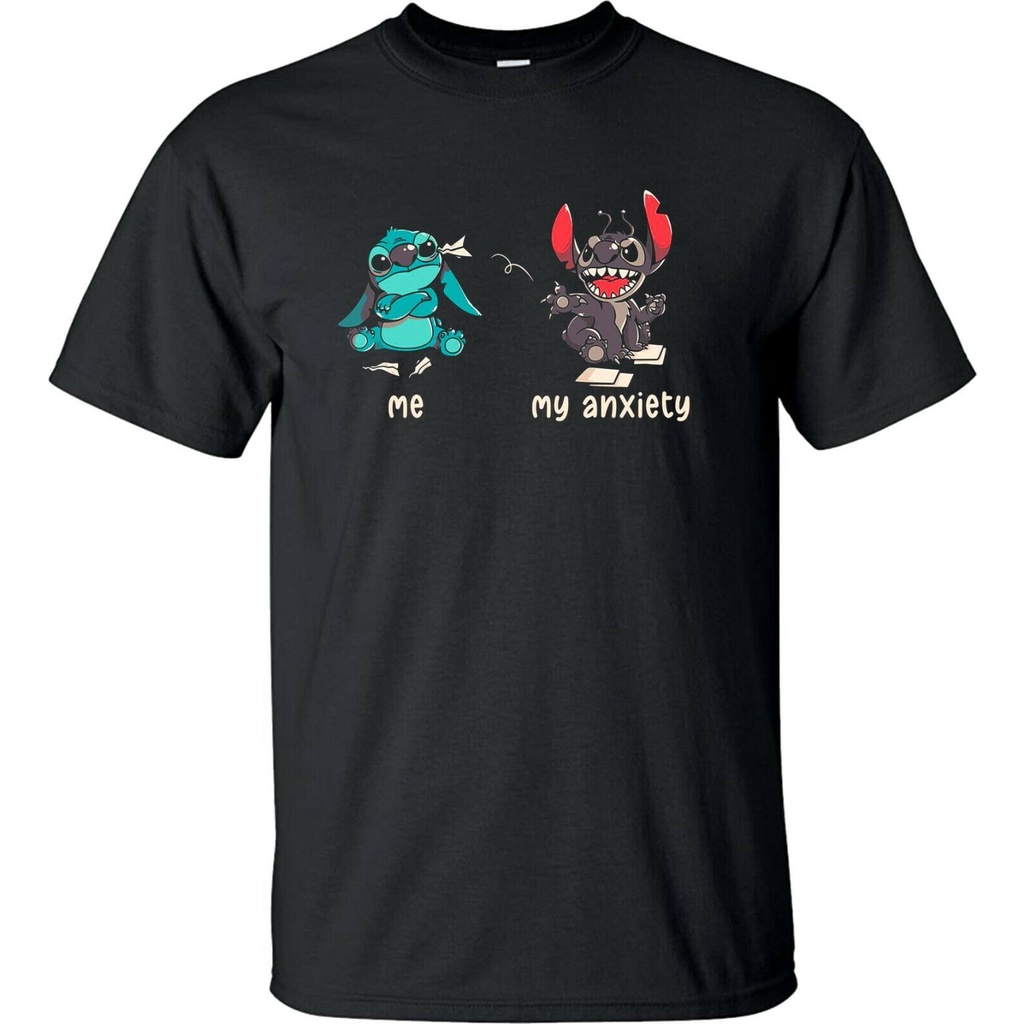 Stitch Me My Anxiety Meme T-Shirt Funny Lilo And Stitch Joke Meme ...