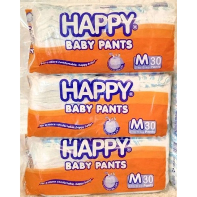 HAPPY BABY PANTS 30'S (MEDIUM) | Shopee Philippines