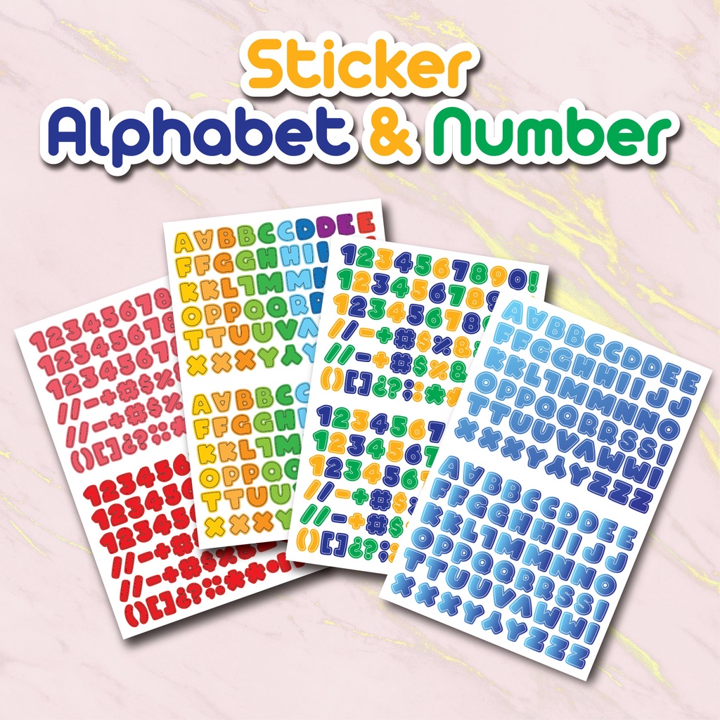 Deco Alphabet and Aesthetic Letter Stickers in Various Economical ...