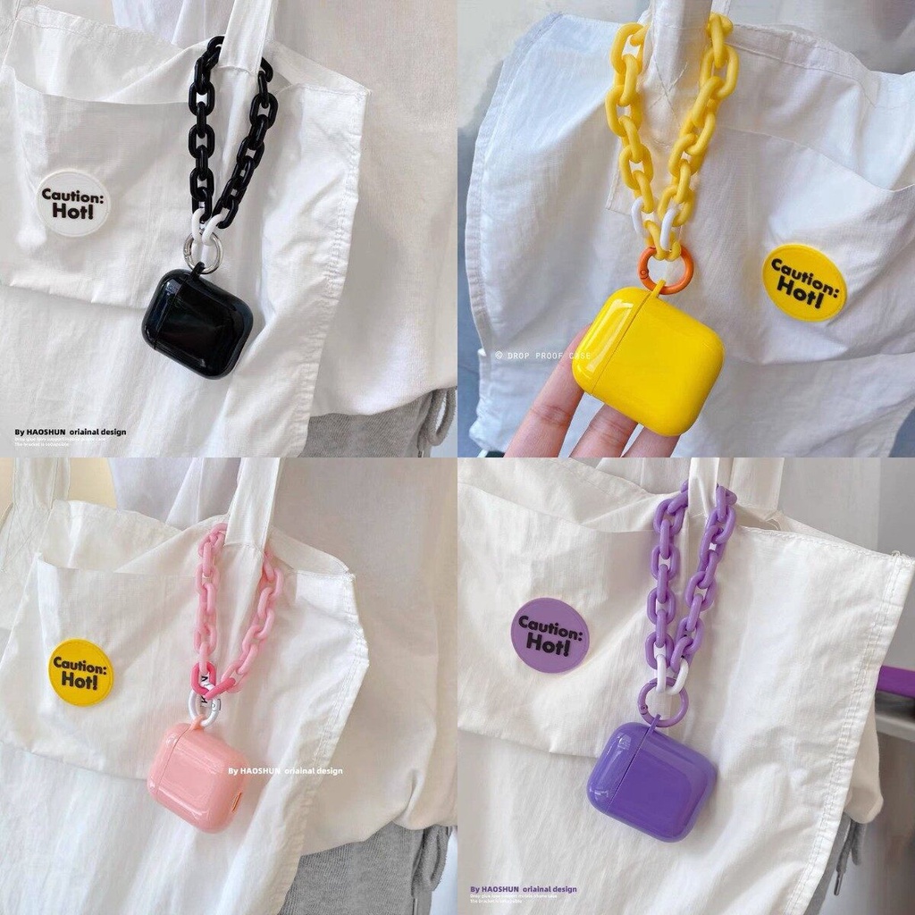 Fashion Pure Color inPods 12 Earphone Case for Apple AirPods 1 2 3 Pro ...