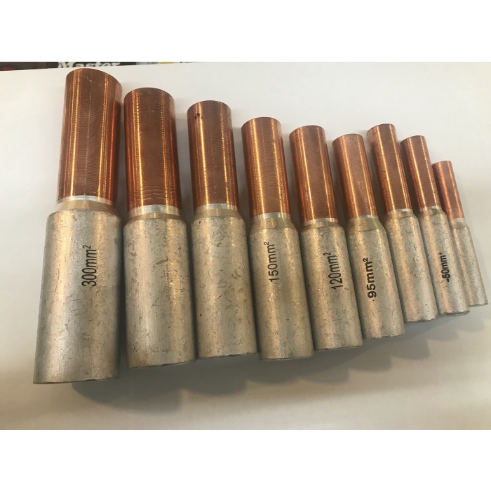 Verbending bimetal al cu GTL 10-6 /sock connector al cu 10-6 /sok skun ...