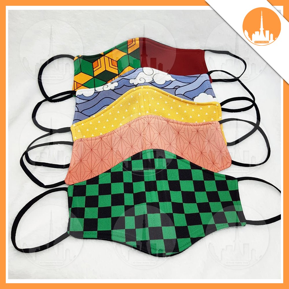 Demon Slayer Anime Inspired Washable Face Mask | Shopee Philippines