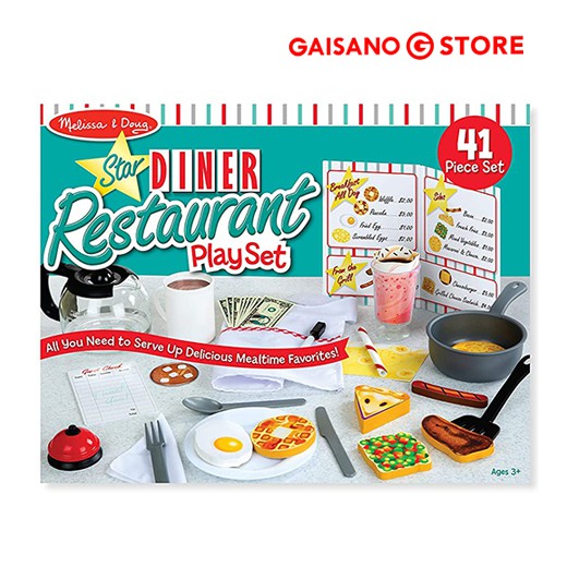 Melissa & Doug Star Diner Restaurant Play Set | Shopee Philippines