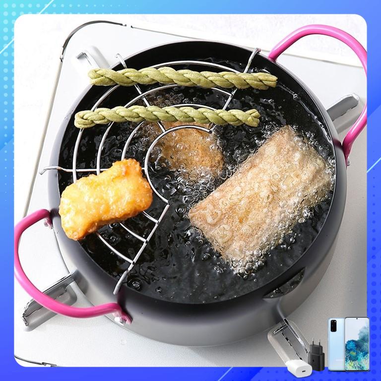 Deep oil fryer + free pan rest | Shopee Philippines