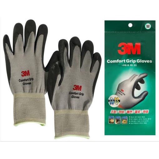 3M Comfort Grip Gloves gray 10Pairs / M size, L size, XL size | Shopee ...