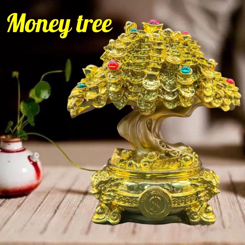 Sale! Feng Shui Golden Wealth Tree Money Tree Living Room Home Decor ...