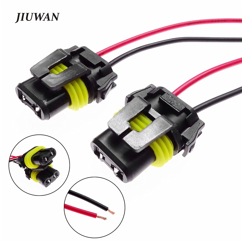 2 Pcs 9005 9006 Bulb Socket Adapter Female Connector Wiring Harness For ...