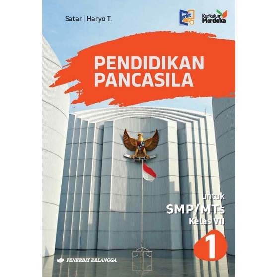 Erlangga PPKN book for SMP/MTS class 1 K-Merdeka | Shopee Philippines