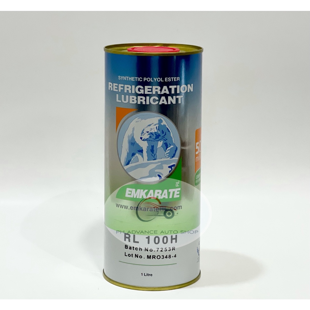 Emkarate Oil RL100H Refrigeration Lubricant Oil 1 LITER | Shopee ...