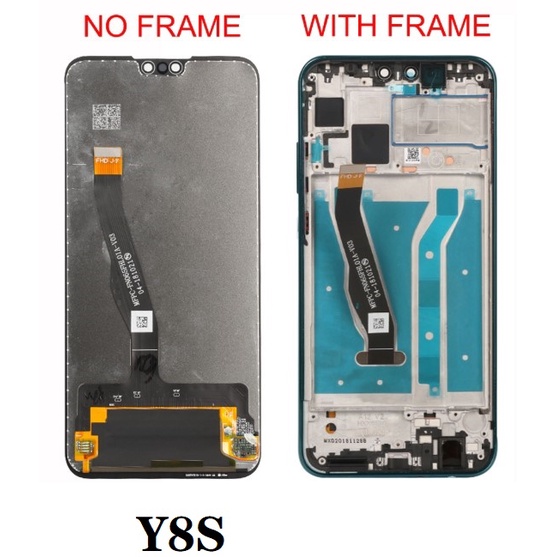 LCD Display with No Frame For Huawei Y8S Phone Digitizer Glass Screen ...