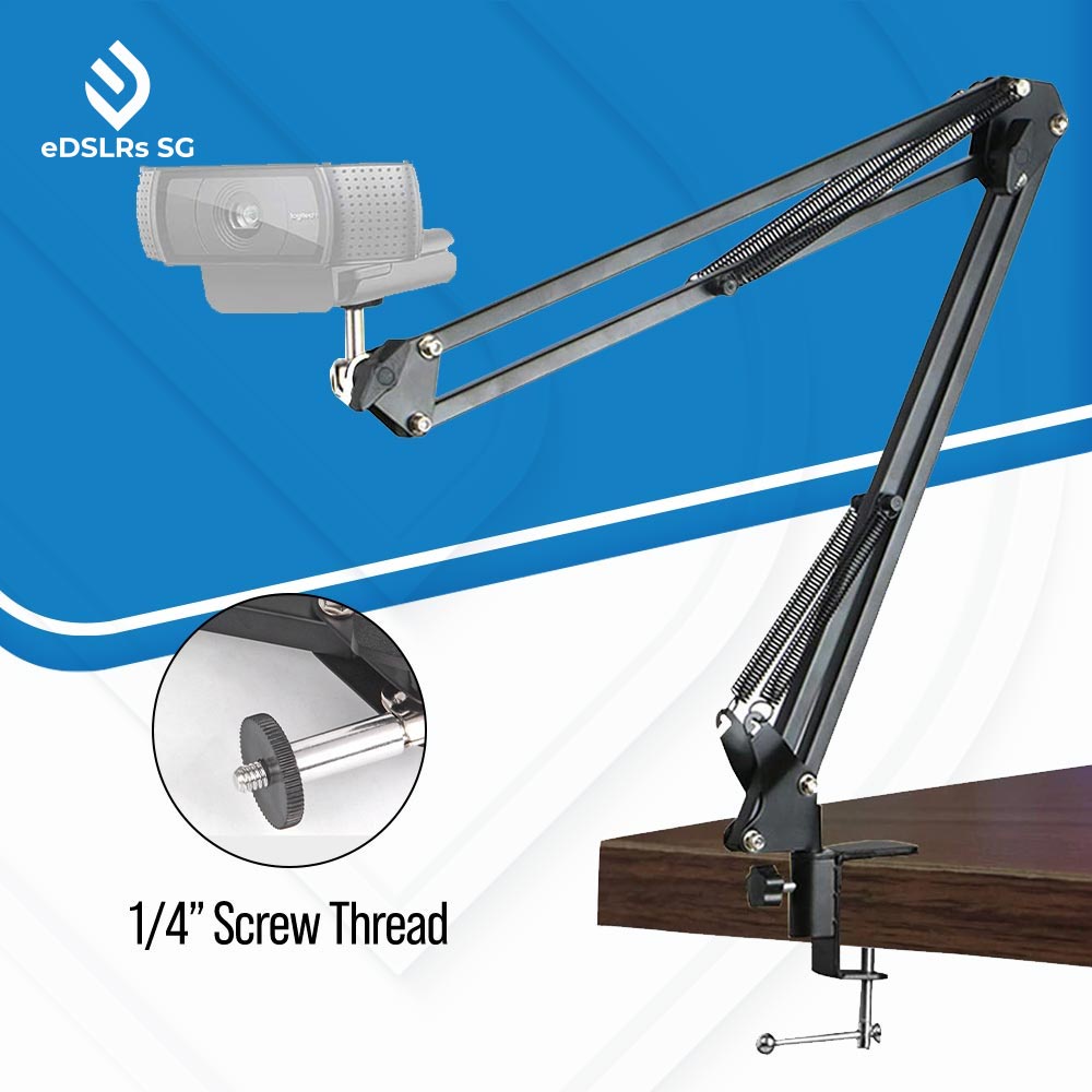 eDSLRs 70cm Adjustable Suspension Scissor Arm with 1/4 inch Thread ...