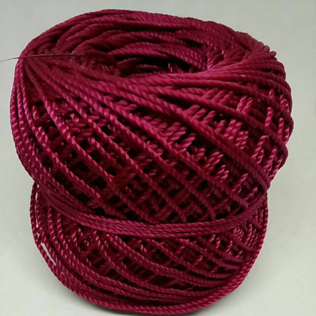 MERAH Maroon Red Nylon Knitting Yarn 532 (100 grams) | Shopee Philippines