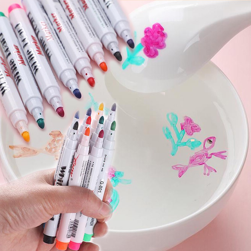 Kids Drawing 8/12 Colors Magical Water Painting Pen Water Floating ...
