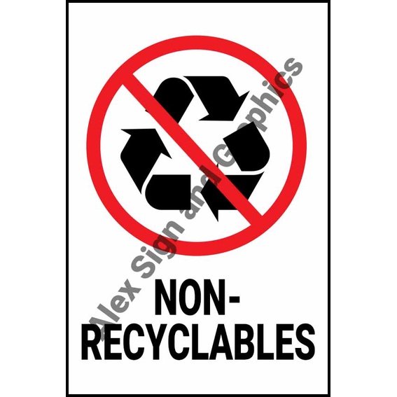 Non-Recyclables PVC Signage - A4 Size (7.5 x 11.25 inches) | Shopee ...