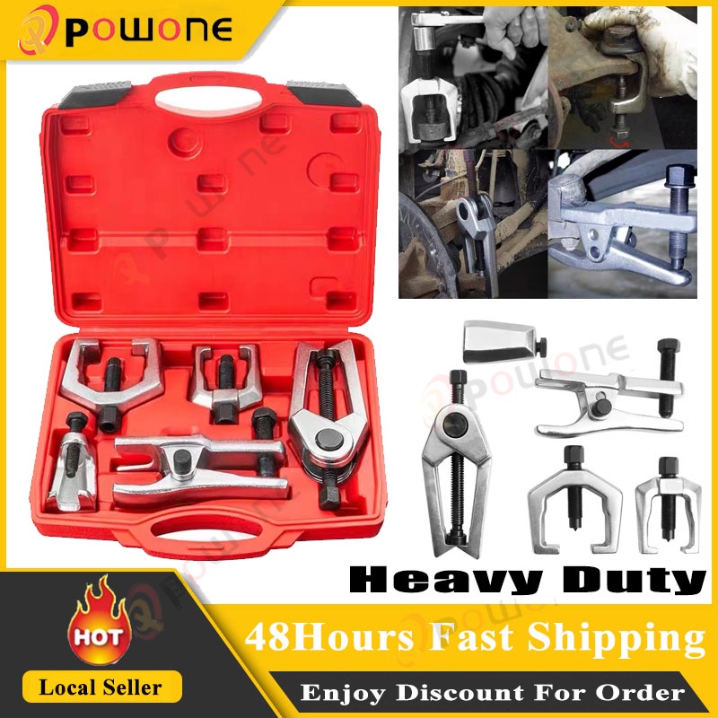 5 Pc Ball Joint Separator Tie Rod End Kit Pitman Arm Puller Auto Tool ...