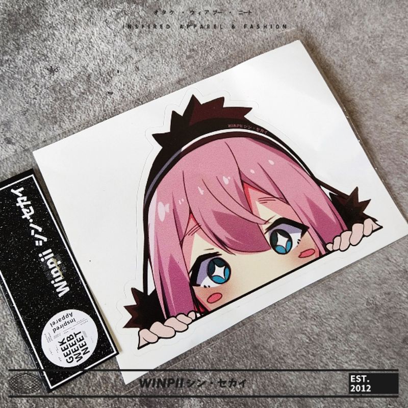 Peeking Stickers / Peeking Shima Rin Anime Yuru Camp Stickers | Shopee ...
