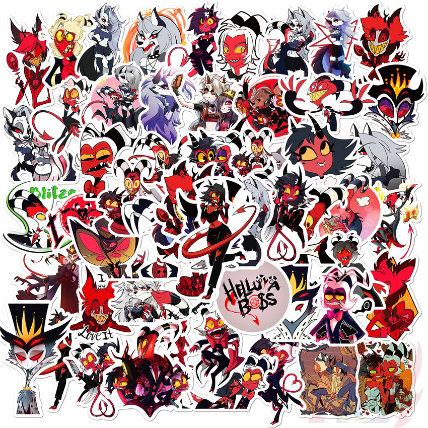 Helluva Boss Series 01 Cartoon Stickers 50Pcs/Set DIY Fashion Mixed ...