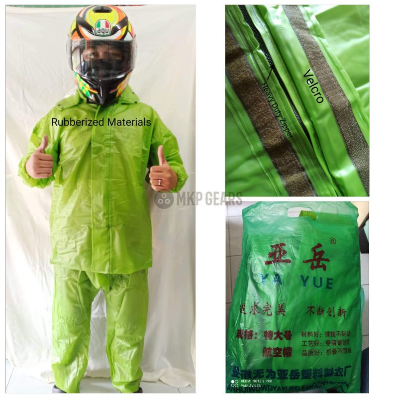 Green Kapote (Rubberized & Vulcanized) | Shopee Philippines