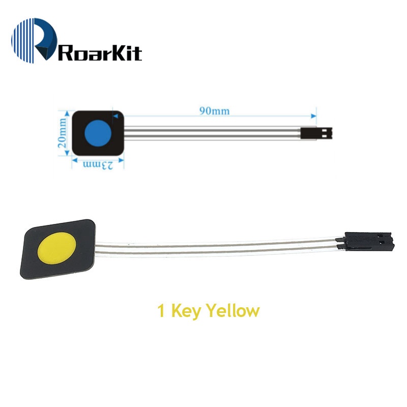 1*2 3 4 5 Key Button Membrane Switch 3*4 4X5 Matrix Array Keyboard 1X6 Keypad with LED Control ...