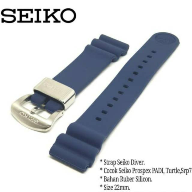 Seiko DIVER PROSPEX Blue 22 mm Watch Strap | Shopee Philippines