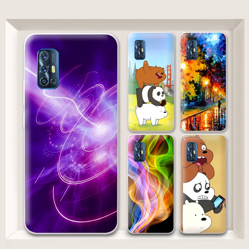 Casing For vivo V19 Neo Case Soft Tpu Phone Colorful Phone Cover Matte ...