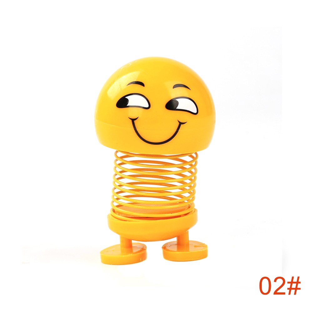 Shaking Head Toys Ornaments Dolls Cute Cartoon Funny Emoji Wobble Robot ...