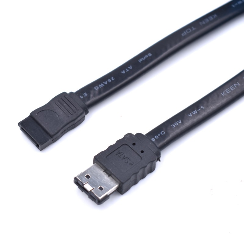 50cm eSATA to SATA Cable 3Gbps Shielded Extender Extension HDD Cable ...