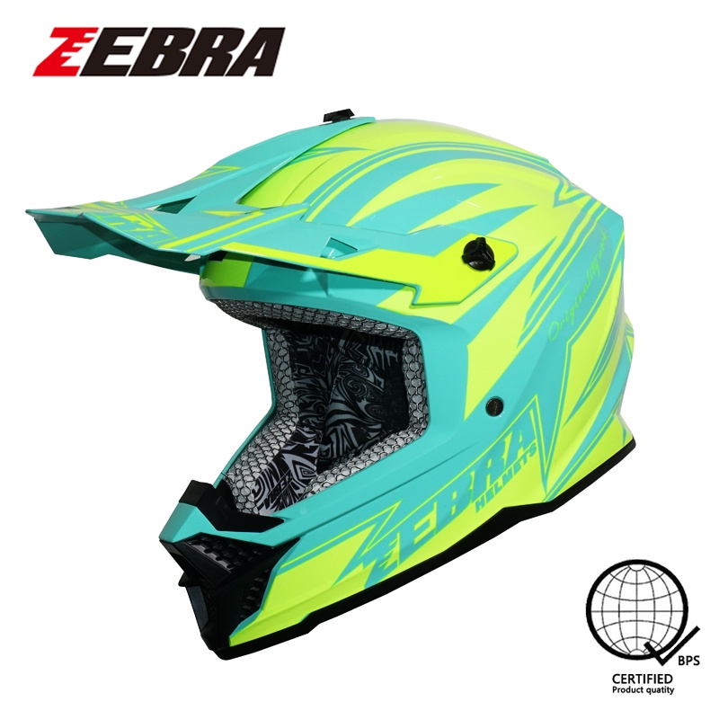 Zebra helmet for motorcycle off-road helemt full face helmet helmet full face | Shopee Philippines