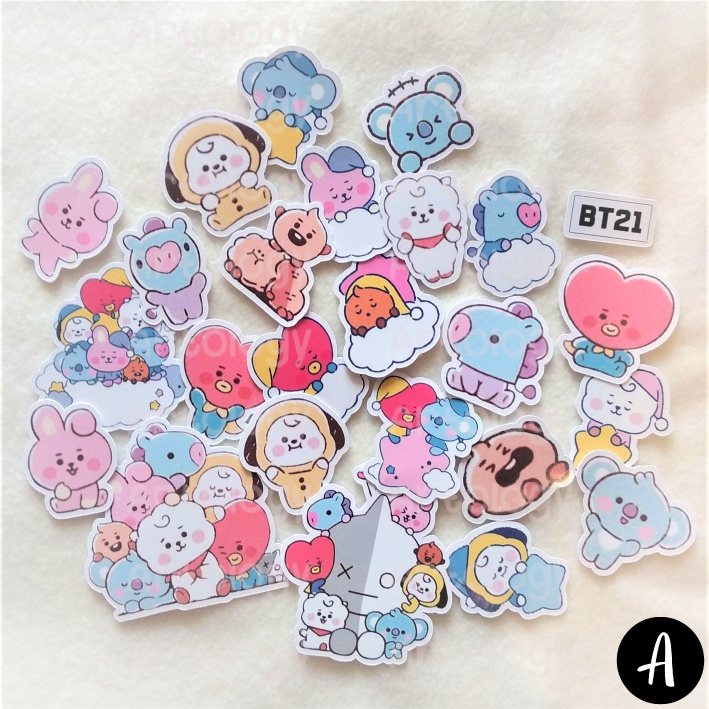 25] Sticker Set BT21 BT 21 BTS Bangtan Cute Cute Journal Planner DIY ...