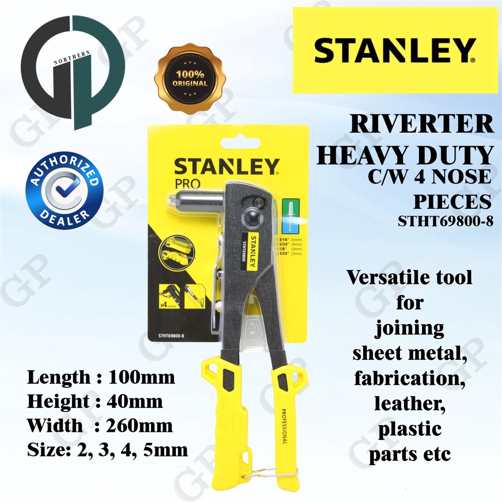 STANLEY Heavy Duty Hand Riveter (Original) - GPNorthern | Shopee ...