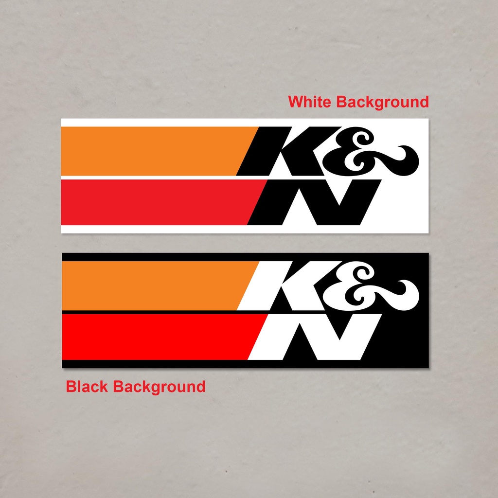 K&N Logo, vinyl sticker | Shopee Philippines