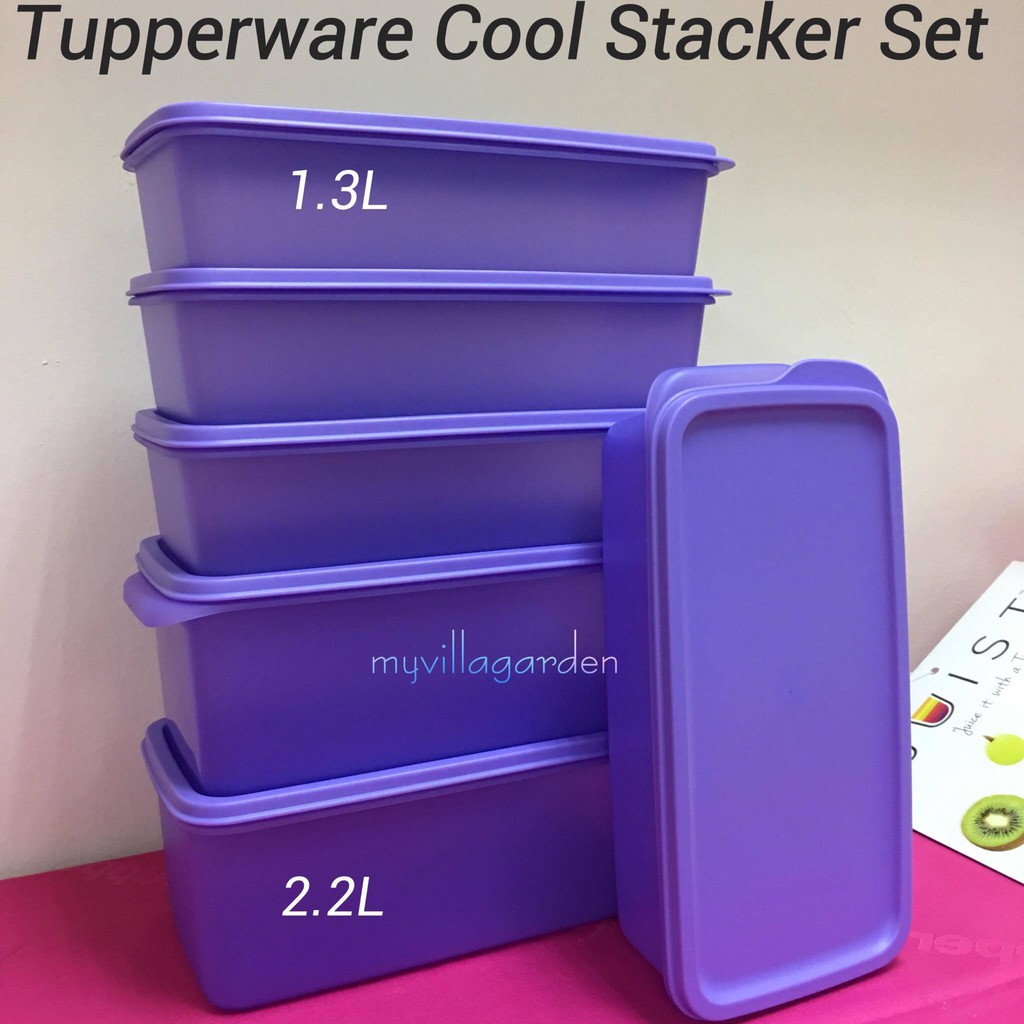 Tupperware Cool Stacker HALF Set ( 3pcs only ) | Shopee Philippines