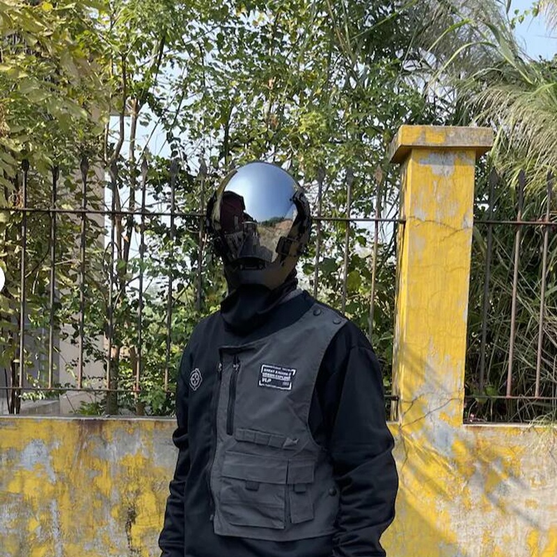Hand-made Wearable Cyberpunk Mask Ninja Mask Mechanical Sci-fi Gear Fit ...