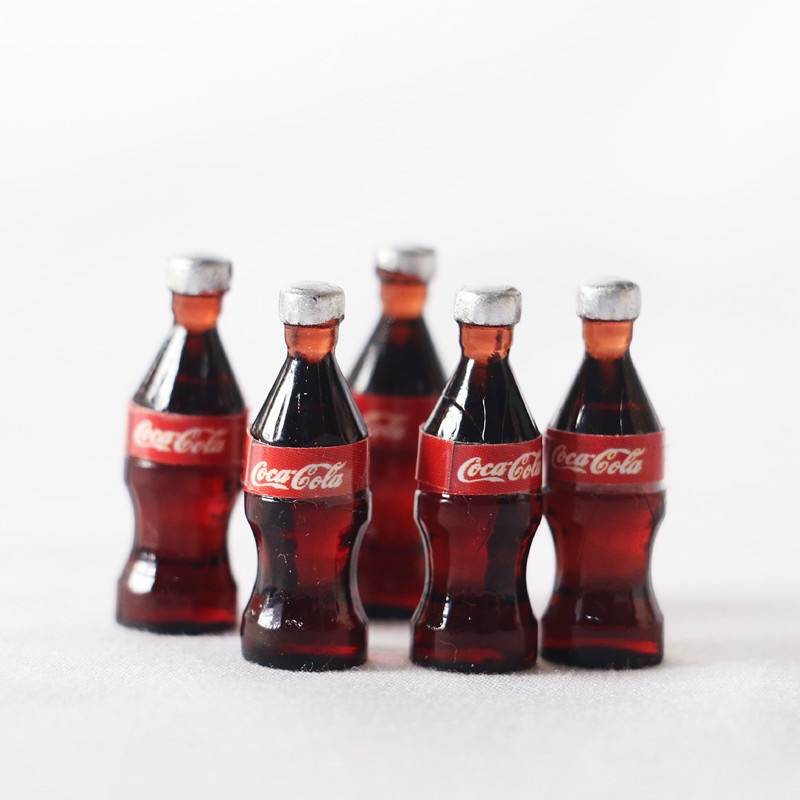 Doll House Beverage Bottle Mini Coca-Cola Soda Miniature Food Play ...
