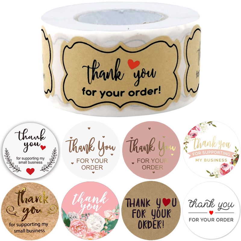 Thank You for Your Order Supporting My Business Stickers Seal Labels ...