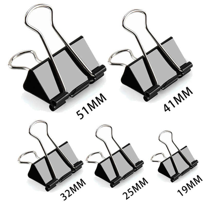 Black document clips of all sizes (Premium grade 1 product) | Shopee ...