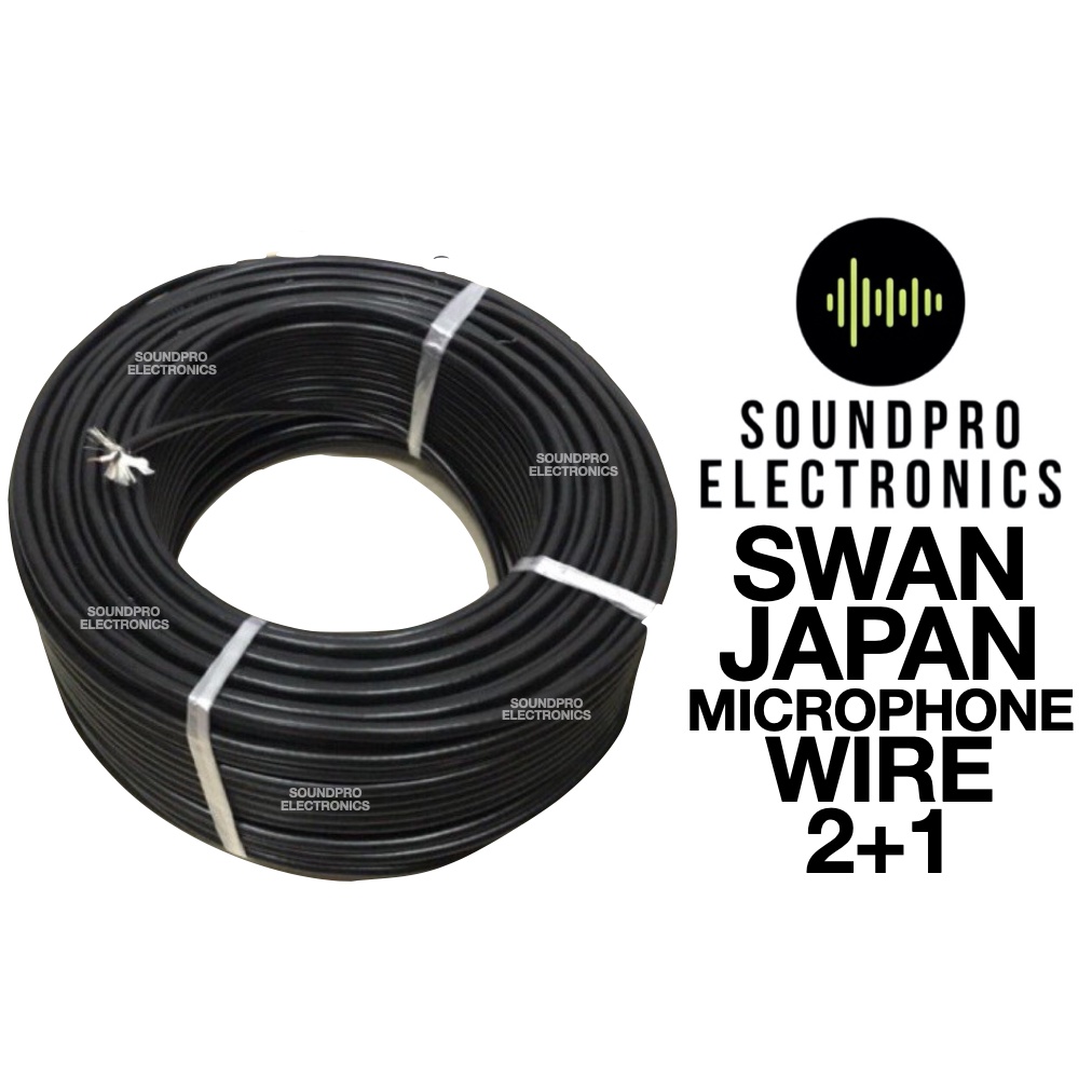 ORIGINAL SWAN JAPAN Microphone Wire 2+1 (7.2mm x 100 meters) Pure ...