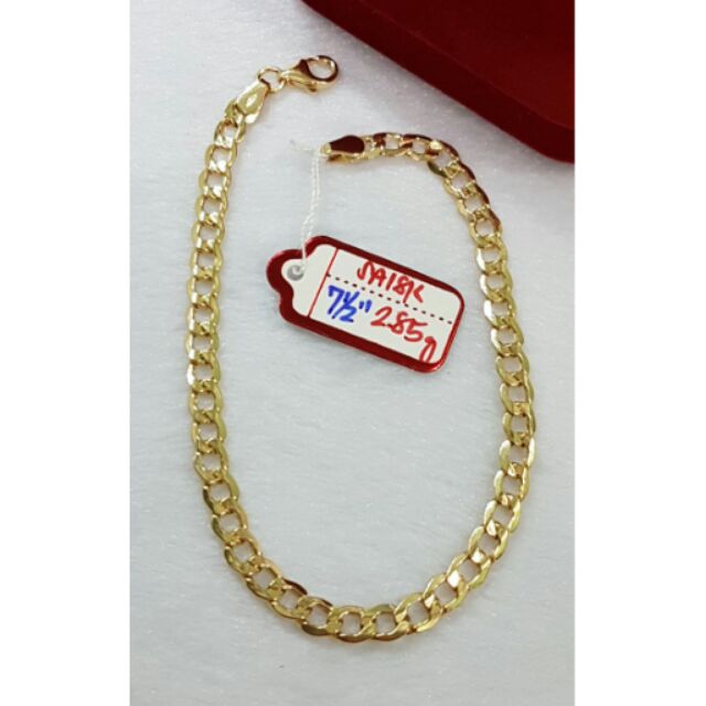 18K Saudi Gold Cadena Bracelet | Shopee Philippines