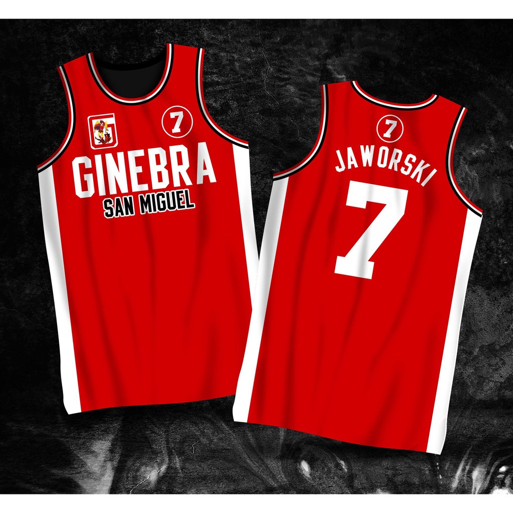 PBA Jersey GINEBRA SAN MIGUEL JAWORSKI 7 PBA RETRO JERSEY FULL ...
