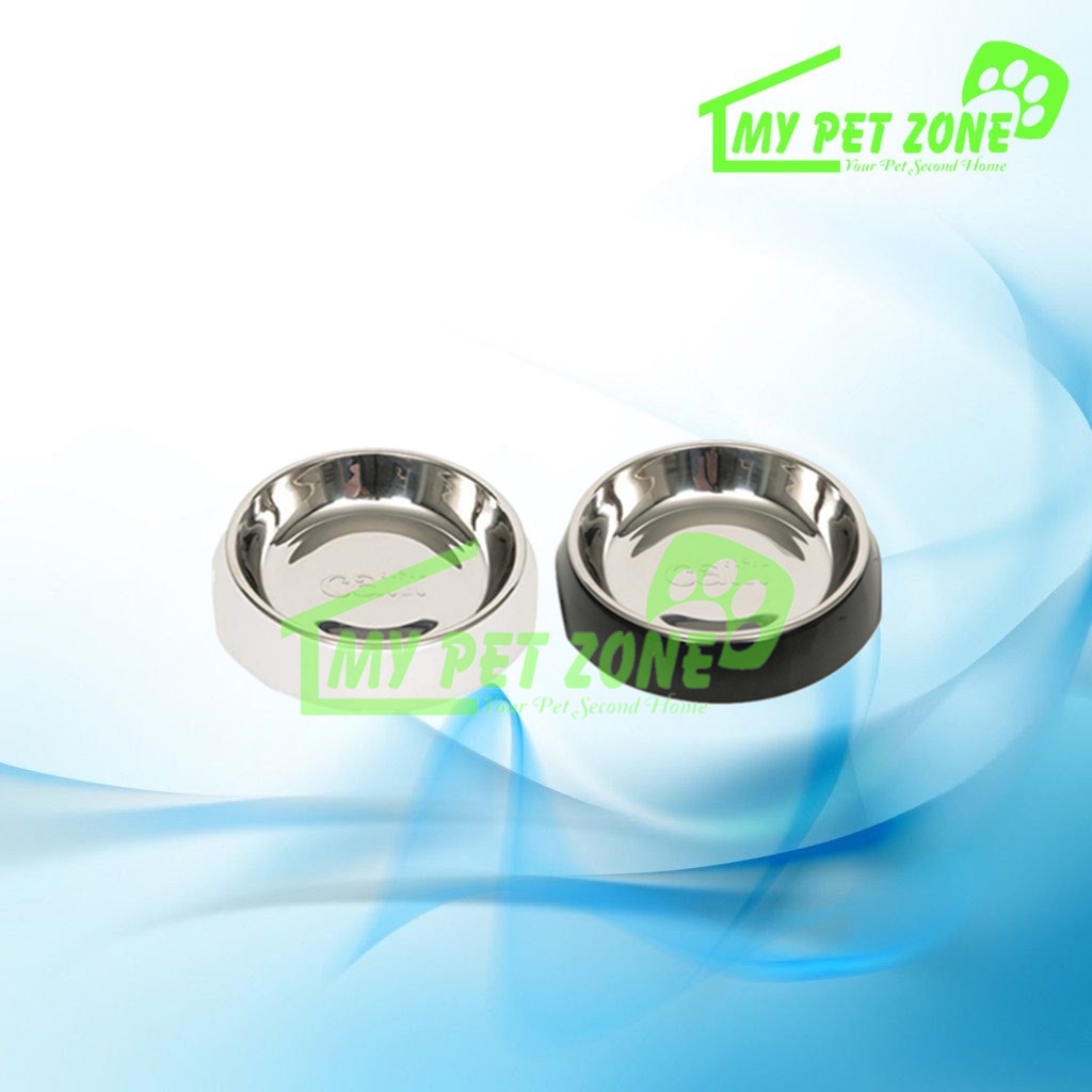 Catit 2.0 Single Feeding Food Dish / Stainless Steel Bowl Feeder (Black / White) 200ML | Shopee ...