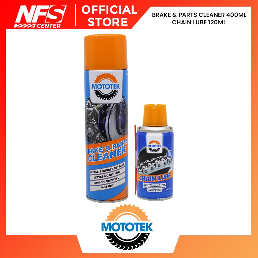 Mototek Brake & Parts Cleaner 500 ml & Mototek Chain Lube 120ml | Motor ...