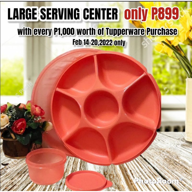 Tupperware Large Serving Center | Shopee Philippines