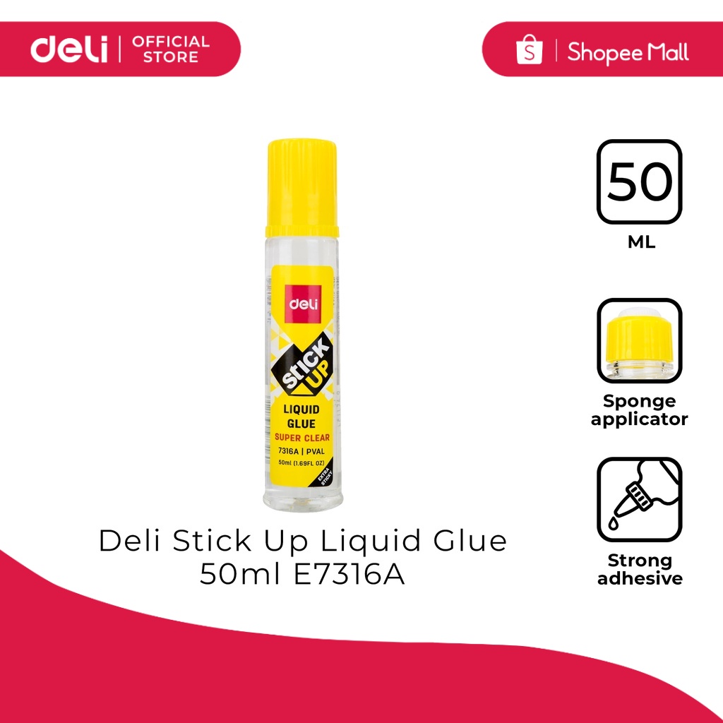 Deli - Stick Up Liquid Glue 50ml E7316A (1pc) [75267316] | Shopee ...