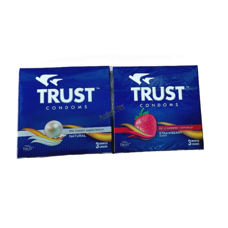 Trust Condoms 3s Classic / Strawberry / choco | Shopee Philippines