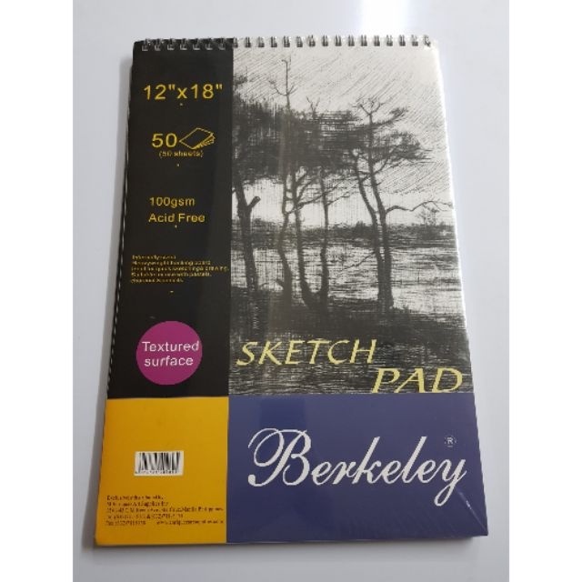 Berkeley Sketchpad 12" X 18" 100 gsm | Shopee Philippines