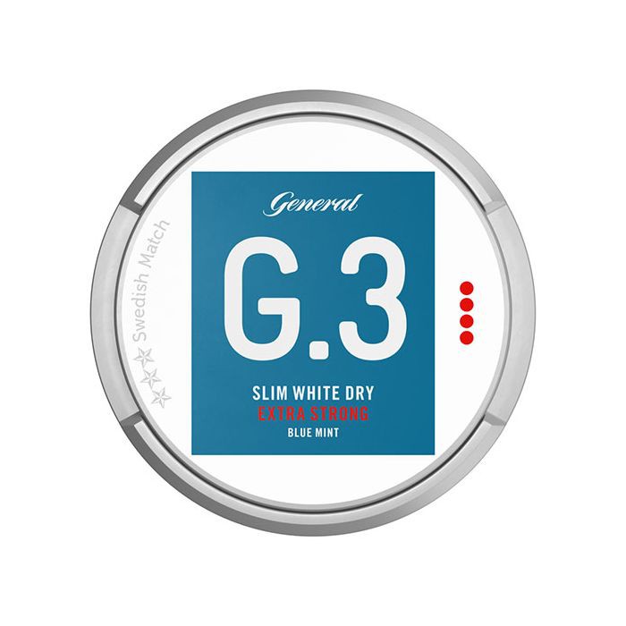 SNUS - GENERAL G.3 BLUE MINT EXTRA STRONG SLIM WHITE | Shopee Philippines